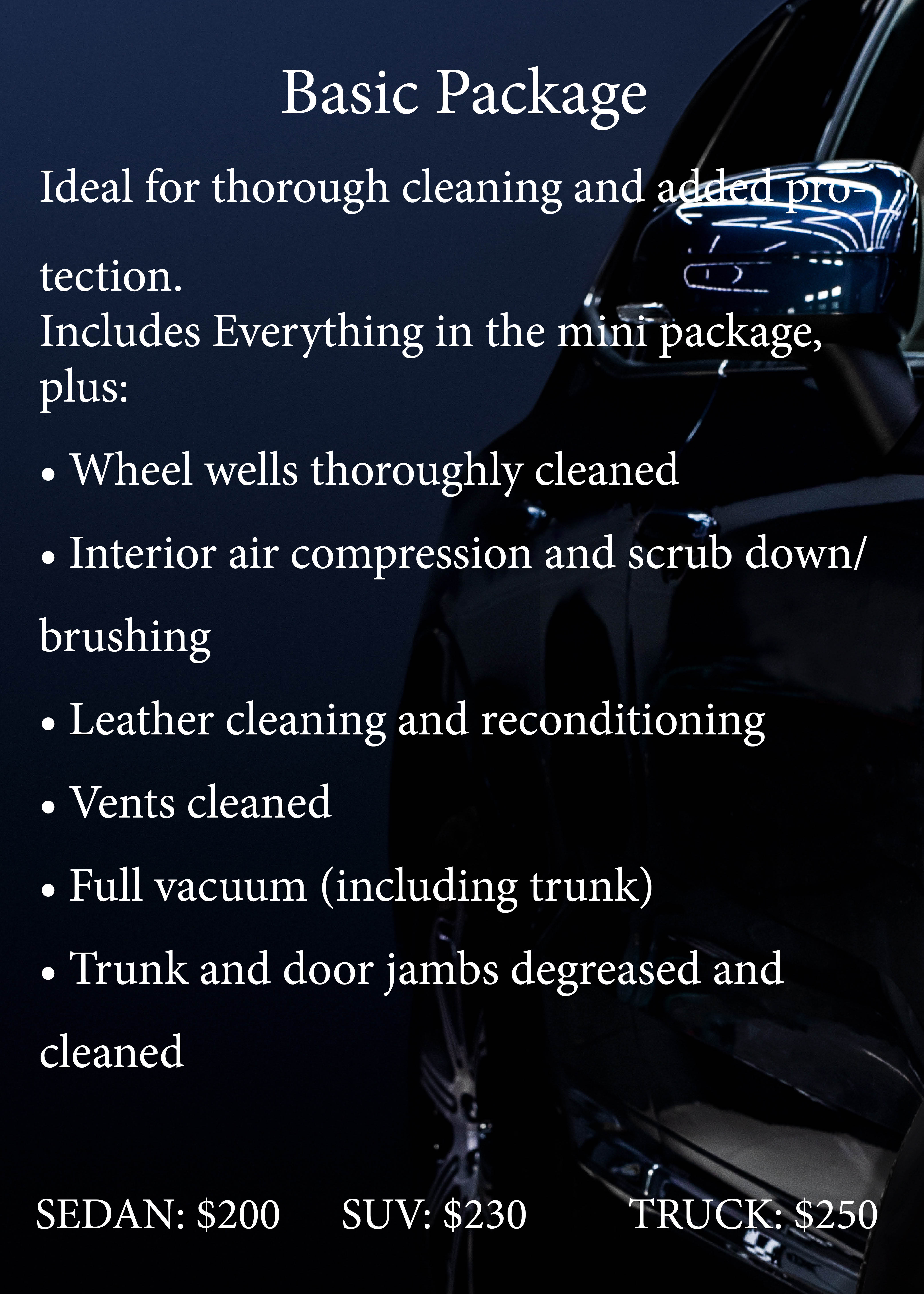 TLC Car Wash - PRICE